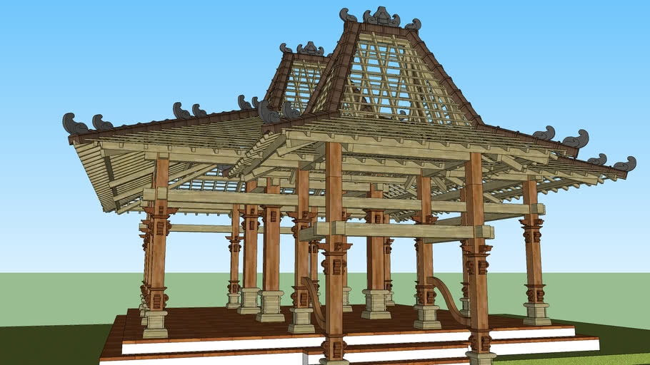 joglo house contruction | 3D Warehouse