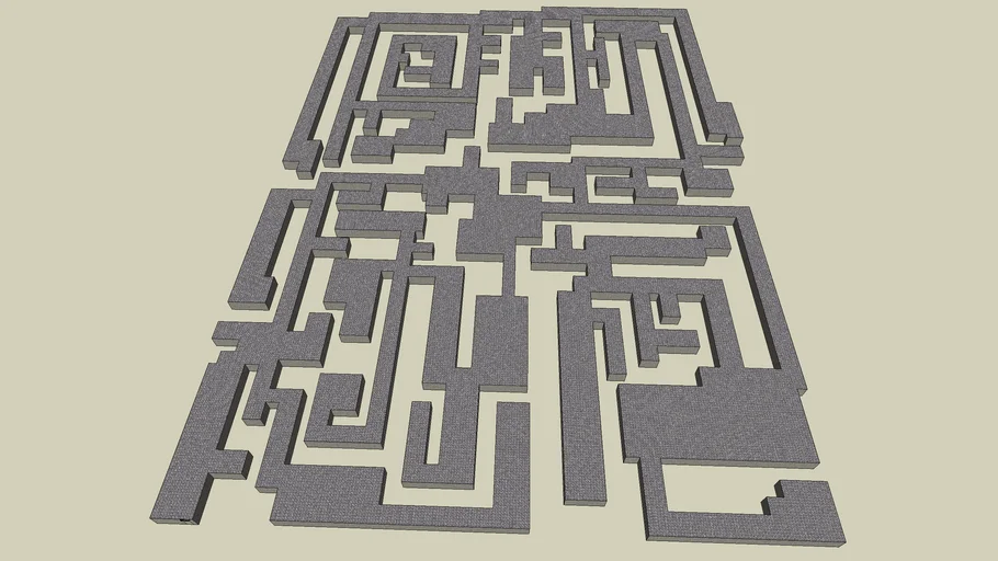 Huge Stone Maze - Sketchup 6. | 3D Warehouse