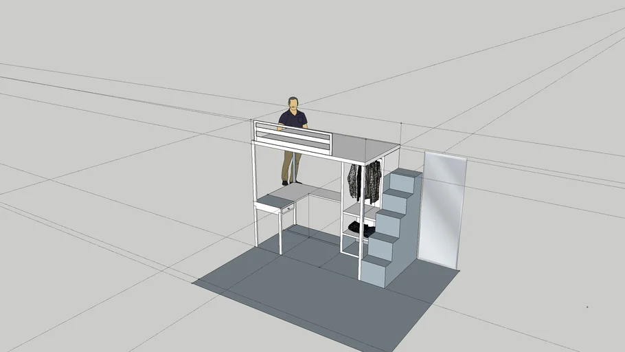 Loft Bed | 3D Warehouse