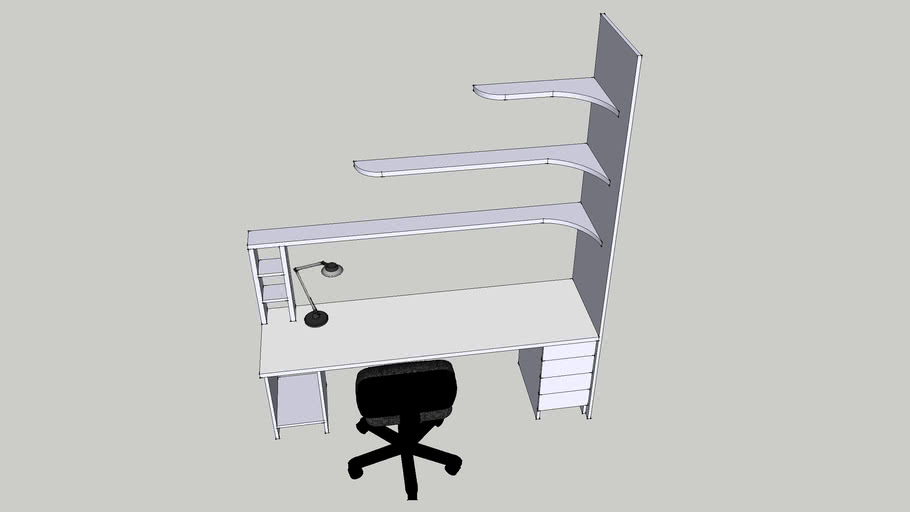 Student desk | 3D Warehouse