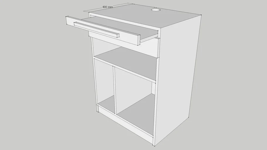 Meja Komputer | 3D Warehouse