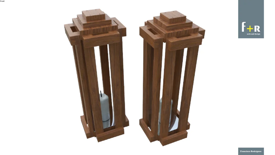 Flashlight - Rustic wooden lantern | 3D Warehouse