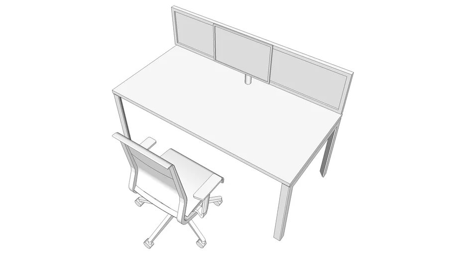 Steelcase desk | 3D Warehouse