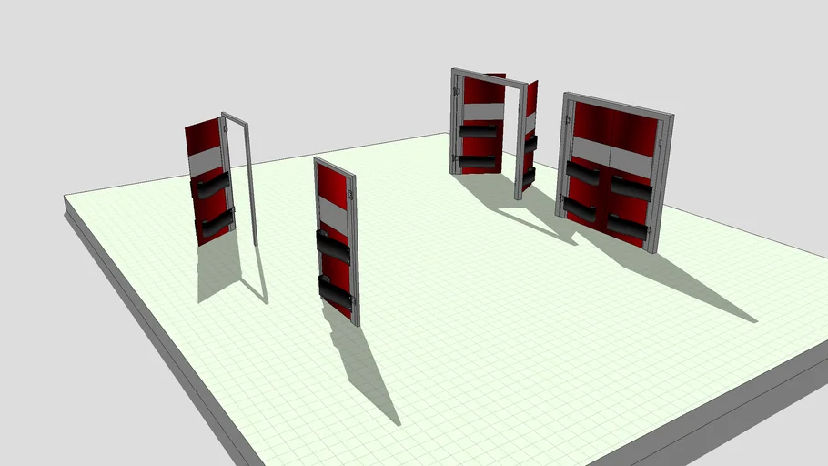 Flip Flap Door - Çarpma Kapı (Depo geçişleri için) | 3D Warehouse
