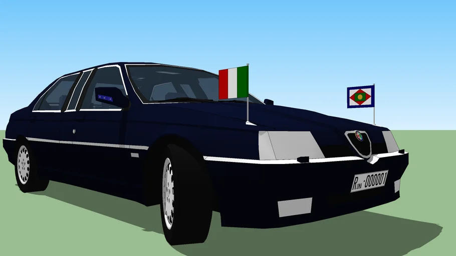 Alfa Romeo 164 presidential limousine (Italy) | 3D Warehouse