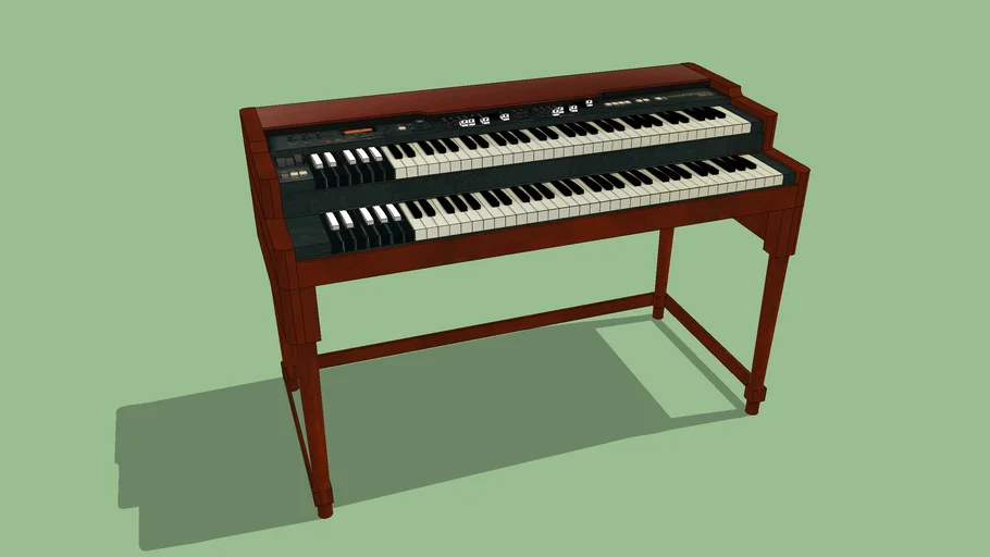 Hammond XK3 + XLK + stand | 3D Warehouse