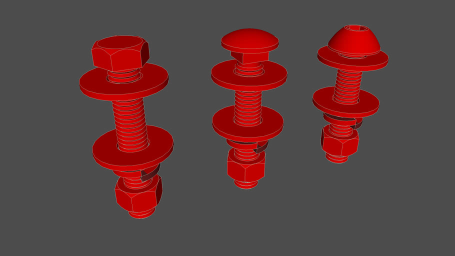 J.R. Bolt & Nut (connection) | 3D Warehouse