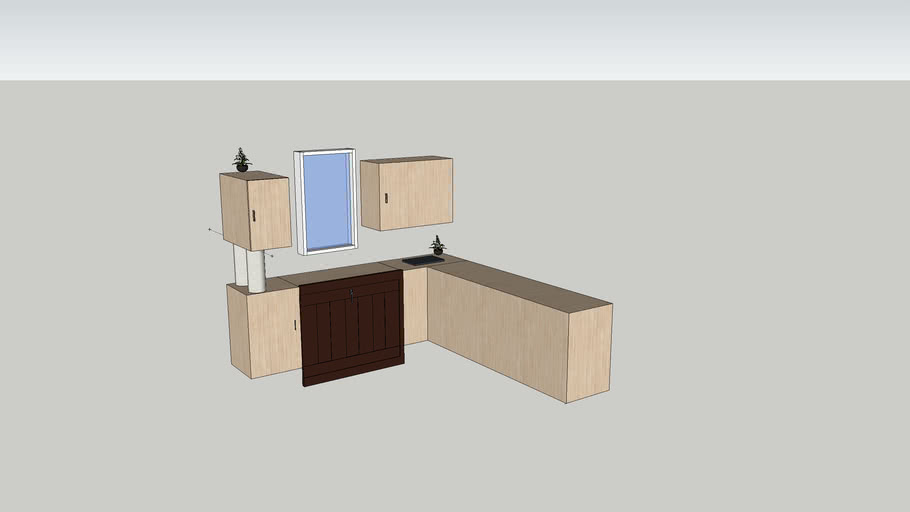 Simple looking kitchen | 3D Warehouse