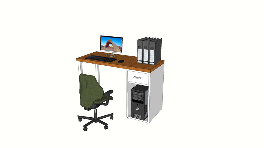 meja kerja mavi | 3D Warehouse