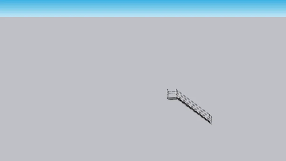 steel stair | 3D Warehouse