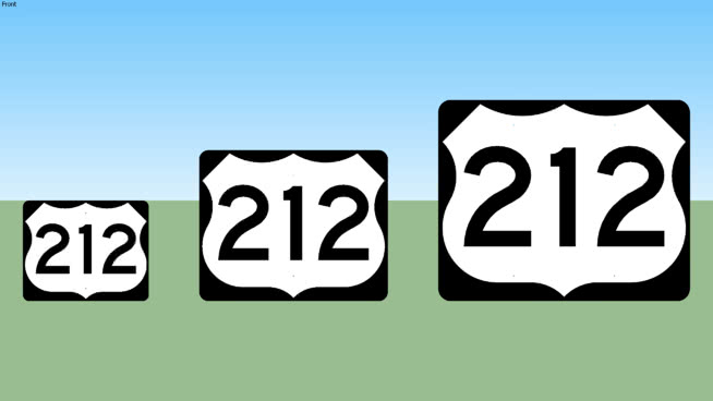 U.S. 212 Sign | 3D Warehouse