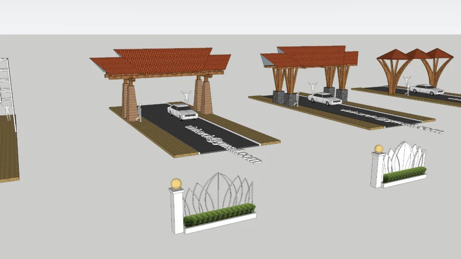 Cổng resort | 3D Warehouse