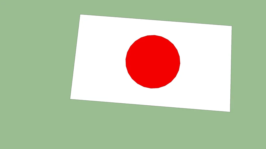 Japanese flag | 3D Warehouse
