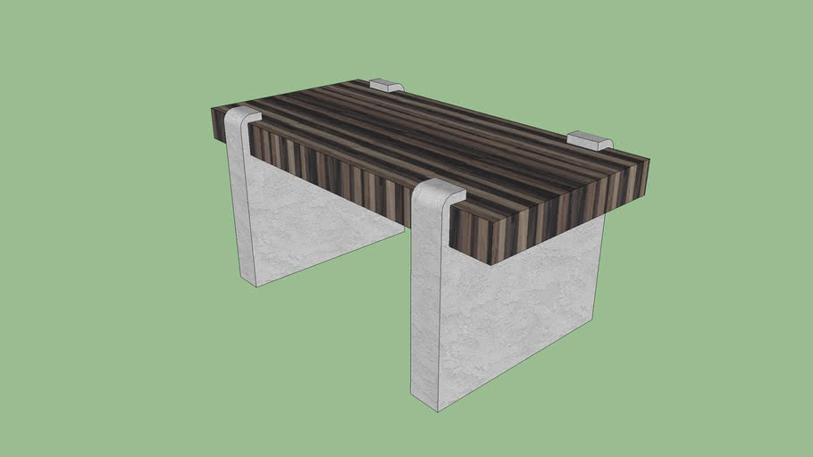bench / modern style bold bench | 3D Warehouse