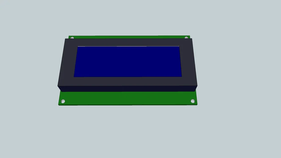 4x20 char display | 3D Warehouse
