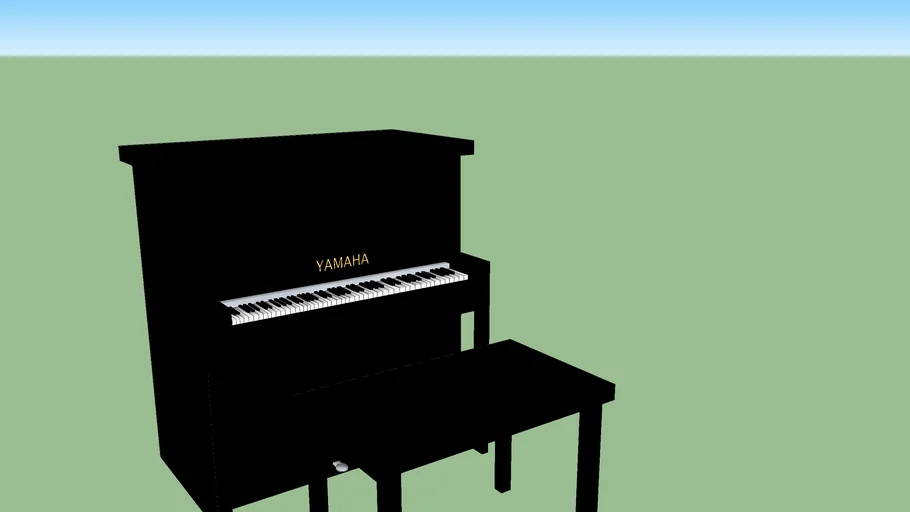 Simple Upright Piano | 3D Warehouse