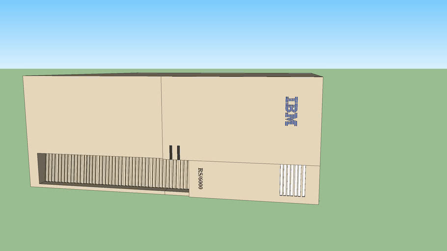 IBM RS/6000 (43p model 140) workstation computer (white/beige) | 3D ...