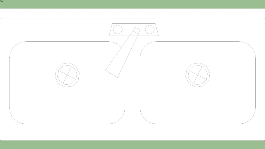 Sink_Counter_Double_Backsplash_ 2D | 3D Warehouse