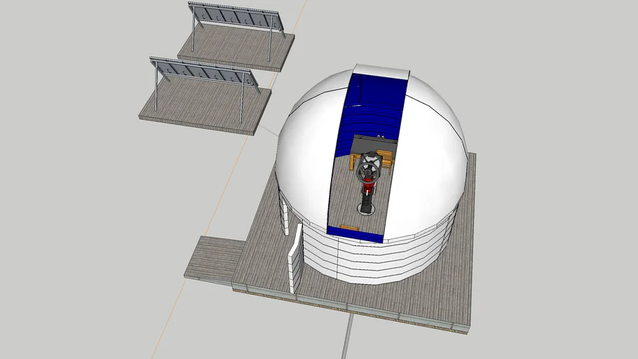 Solar Powered ADA Compliant Observatory on a Slab | 3D Warehouse