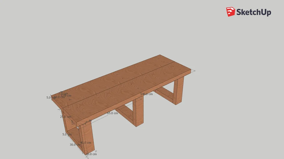 Test Simple Bench | 3D Warehouse