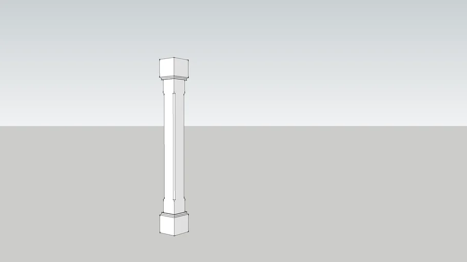 Wood Furniture Leg / Post | 3D Warehouse