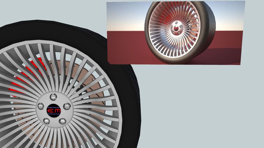 EM car wheel maxwell texturized | 3D Warehouse