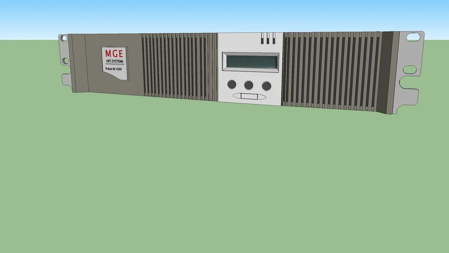 MGE Pulsar rackmount UPS unit | 3D Warehouse