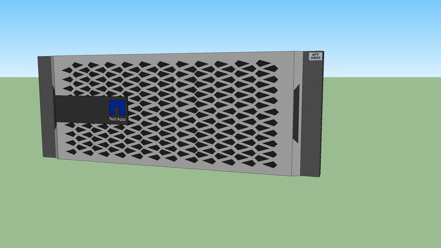 NetApp AFF A800 disk array shelf | 3D Warehouse