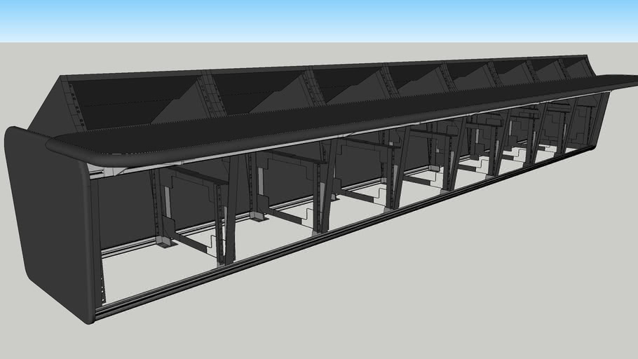 TBC CONSOLE PCR 8BAY BROADCAST TABLE | 3D Warehouse