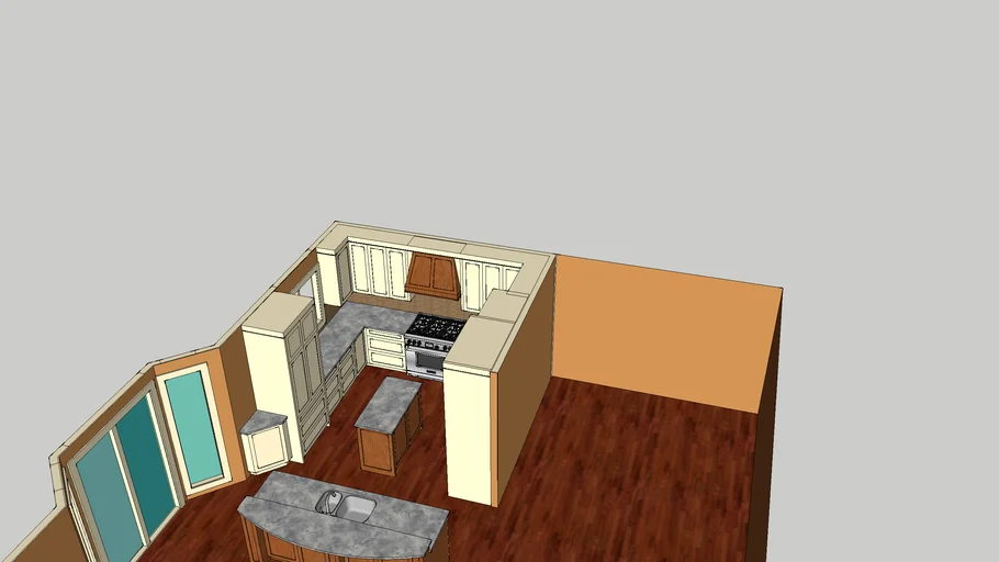 shaker kitchen | 3D Warehouse