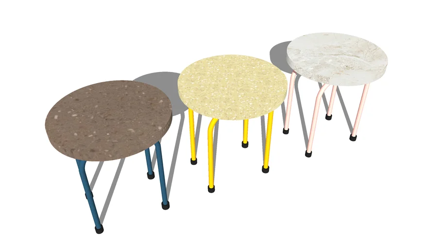STOOL+CORIAN+MARBLE+ACRYLIC+MODERN+SIDE TABLE+TABLE | 3D Warehouse