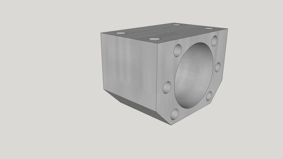 Screw nut housing block DSG20H for SFU2005 SFU2010 | 3D Warehouse