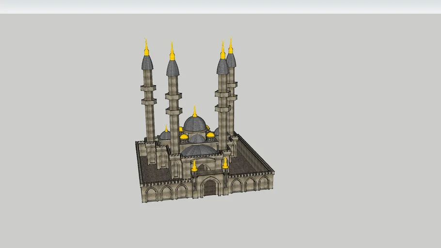 Mosque Stone Textured | 3D Warehouse