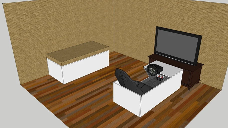 Homemade Racing Cockpit Logitech G25/G27 | 3D Warehouse