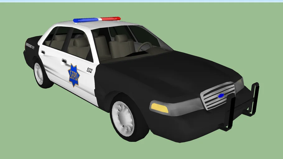 SFPD-SAN FRANCISCO POLICE DEPT. FORD CROWN VIC | 3D Warehouse