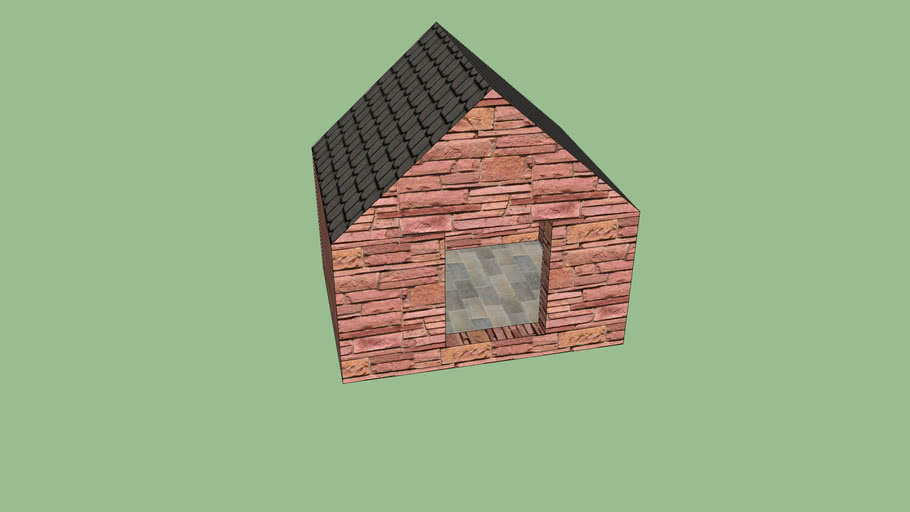 A stone dog house | 3D Warehouse