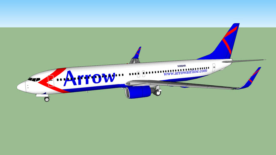 Arrow Airlines (2016F]) - Boeing 737-9AR | 3D Warehouse