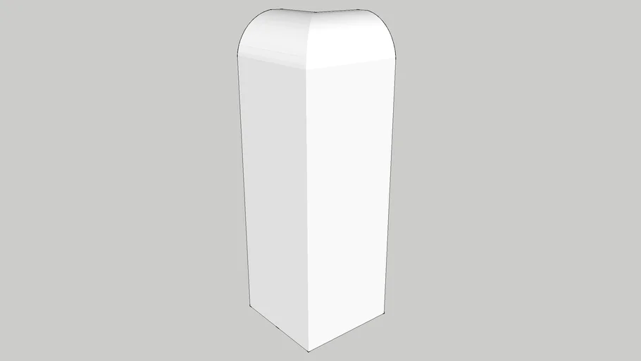 Rounded External Skirting/Baseboard Corner Section | 3D Warehouse