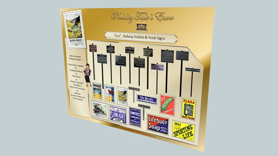 'Eco Station & Track Signs'... 'Templates'.. 'Make it Yourself ...