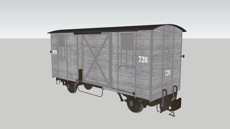 RTM Gesloten goederenwagon | 3D Warehouse