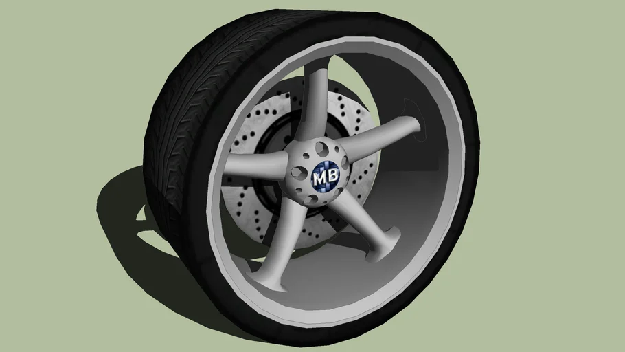 MB 5 Spoke American Torque Tuning Wheel | 3D Warehouse