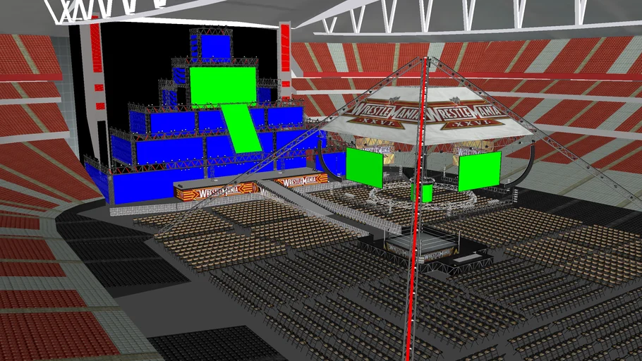WrestleMania 26 (XXVI) Full Stage (by ViperDesigns) | 3D Warehouse