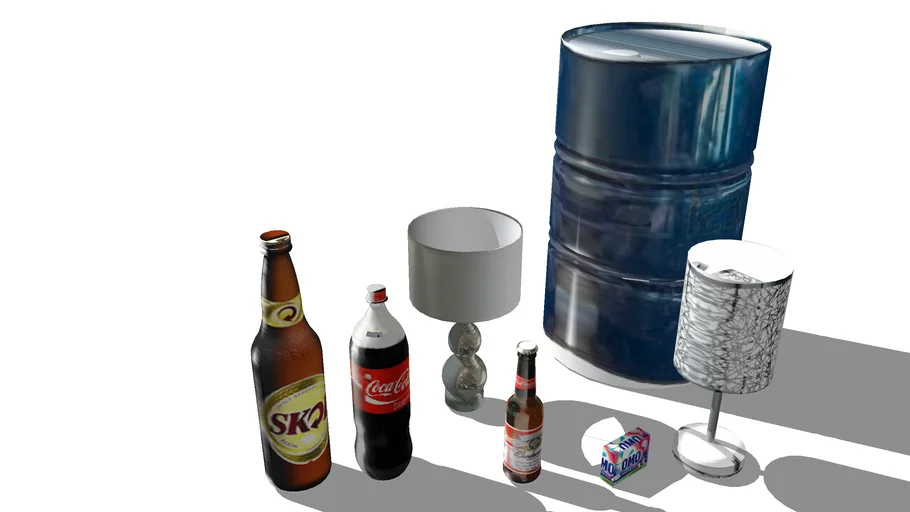 SKOL,OMO,ABAJUR,COCA COLA LITRO | 3D Warehouse