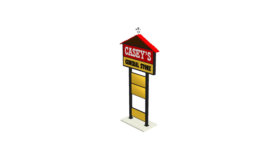 Pylon Sign -Casey's General Store | 3D Warehouse
