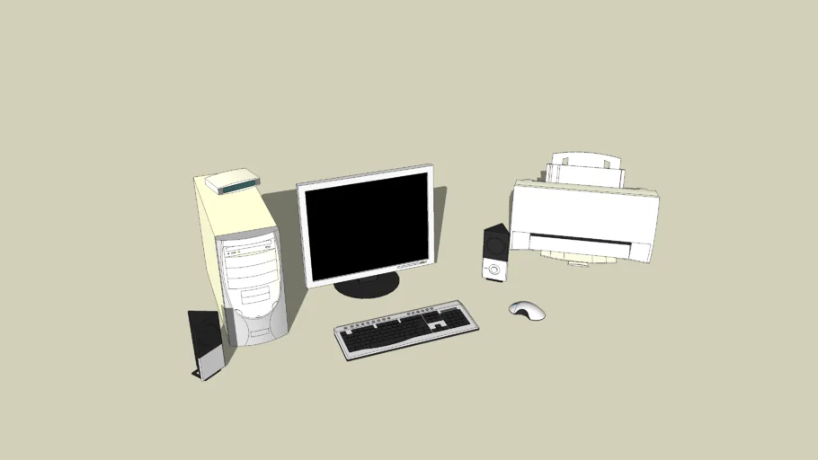 Desktop Computer | 3D Warehouse