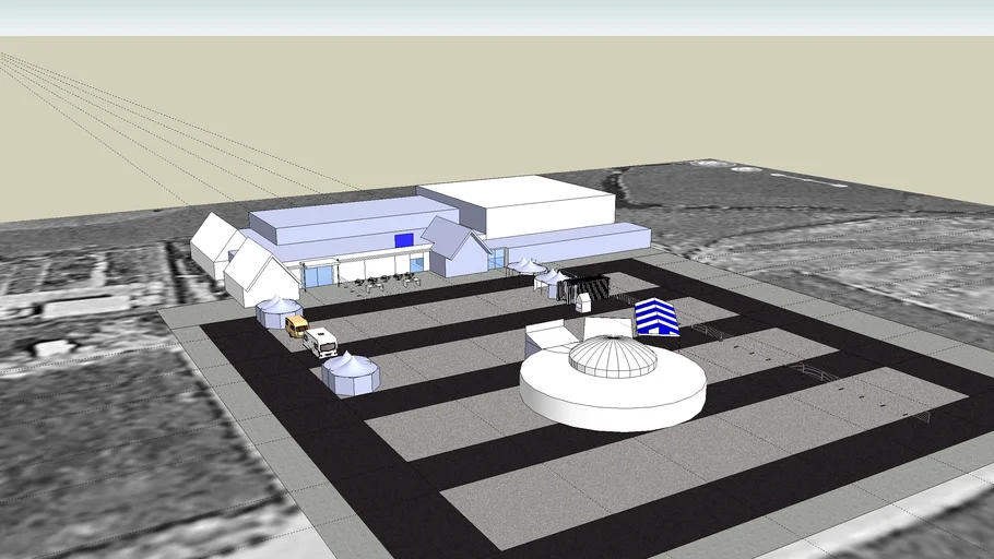 Dirk IV-plein tijdens AlblasserArt Polder Parade | 3D Warehouse