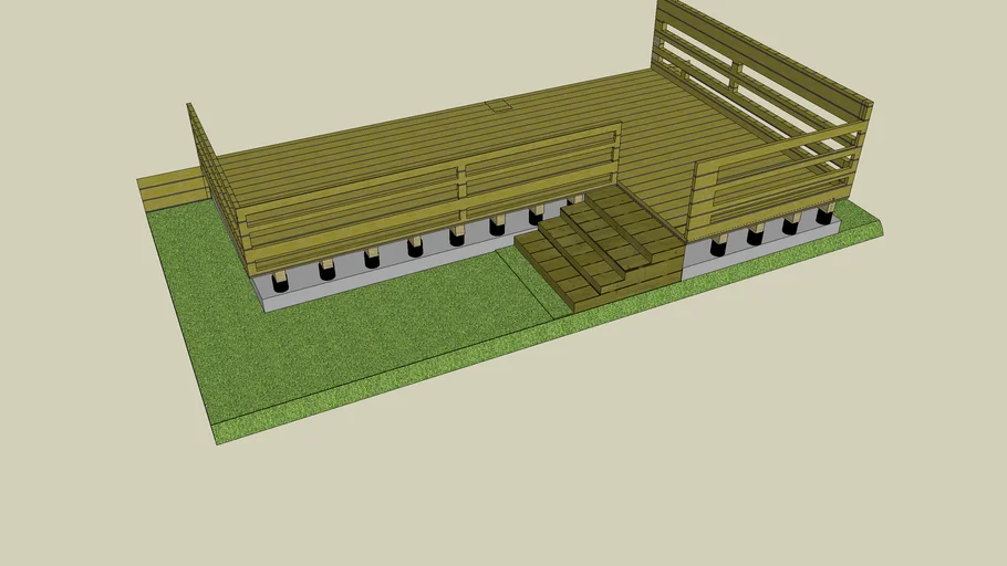 terrasse bois | 3D Warehouse