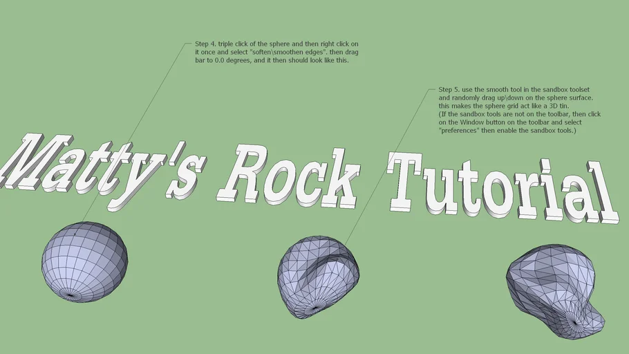Rock Tutorial. | 3D Warehouse