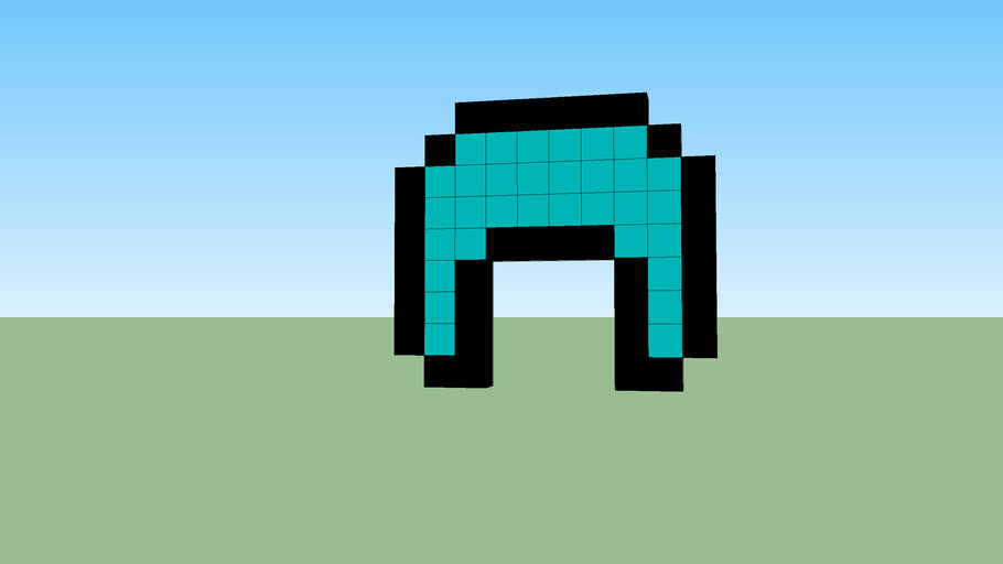 minecraft diamond helmet | 3D Warehouse