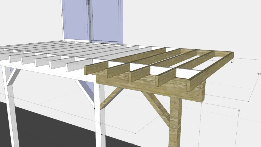 Deck framing | 3D Warehouse
